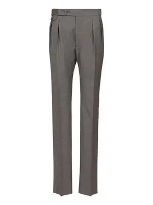 Tagliatore Wool Blend Trousers - Gray