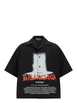 Balenciaga The Door' Bowling Shirt - Black