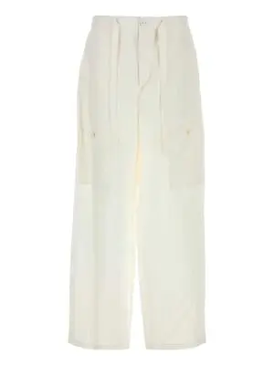 JIL SANDER Linen Cargo Pant - White