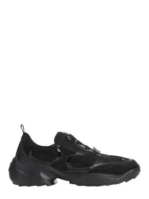 ROGER VIVIER Run Mini Strass Lace-up Sneakers - Black