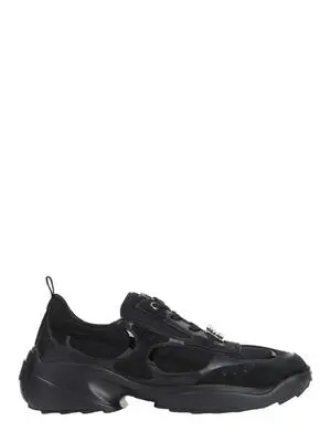 ROGER VIVIER Run Mini Strass Lace-up Sneakers - Black