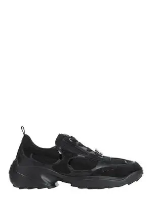 ROGER VIVIER Run Mini Strass Lace-up Sneakers - Black