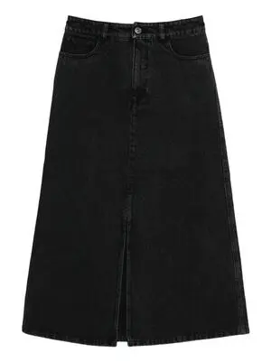 A.p.c. Georgia Denim Midi Skirt - Black