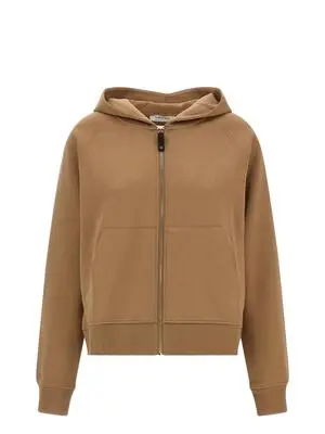 Max Mara Marea Cotton-blend Hoodie - Cream