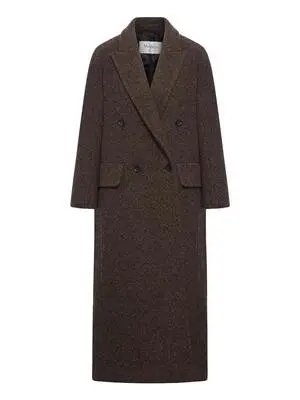 Max Mara Wool Long Overcoat - Brown