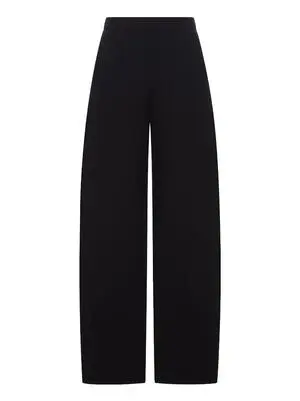 Alaïa High-waisted Rounded Trousers - Black