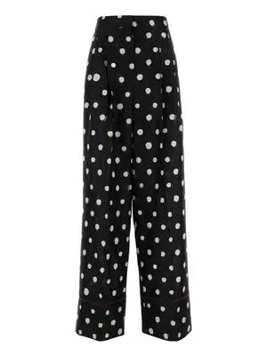 Fendi Printed Silk Wide-leg Pant - Multicolor