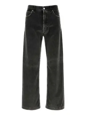 Fendi Charcoal Corduroy Pant - Gray