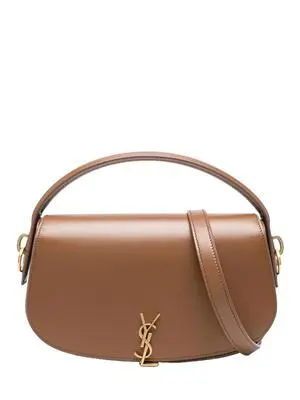 Saint Laurent Calf Leather Shoulder Bag - Brown
