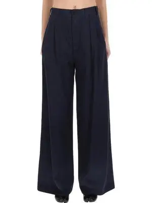 MAISON MARGIELA Wide Leg Chino Pants - Blue