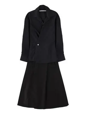 Alexander Wang Long Wrap Dress - Black
