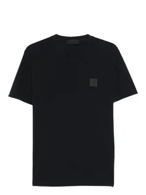 Stone Island Slim Fit T-shirt With Tonal Compass Patch - Blue