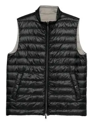 Herno Nylon Ultralight And Ecoage Reversible Vest - Black