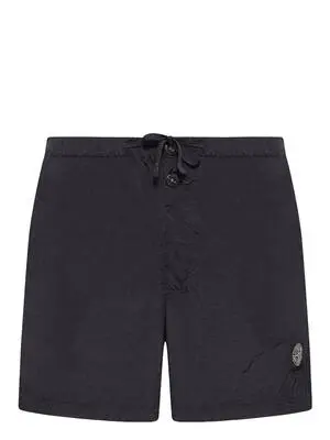 Stone Island Compass Logo Swimsuit - Black