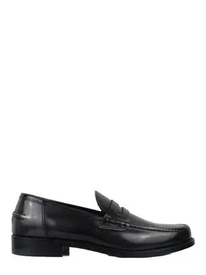 ALBERTO Leather Loafers - Gray