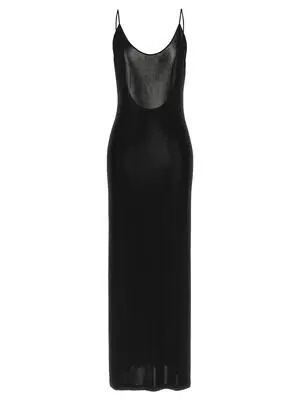 Saint Laurent Cassandre Chain Dress - Black