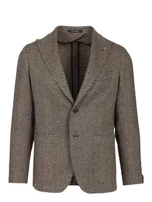 Tagliatore Blazer In Wool And Cashmere - Cream
