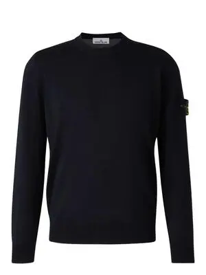 Stone Island Wool Crew Neck Pullover - Blue