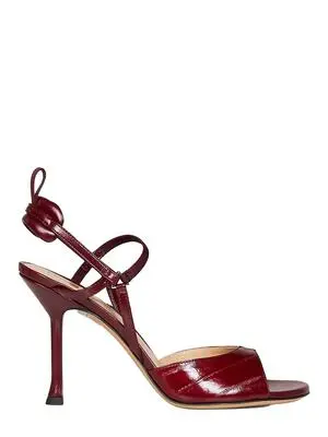 Fendi Burgundy Very Colibrì Sandals - Multicolor