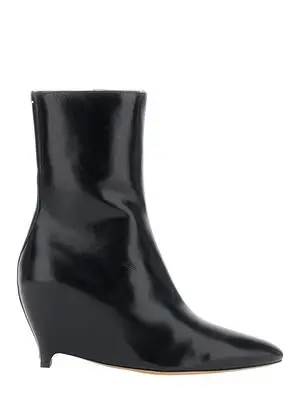MAISON MARGIELA Leather Ankle Boot With Wedge Heel - Multicolor