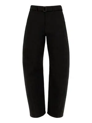 LEMAIRE Twisted Cotton Pants - Black