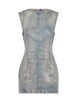 Acne Studios Mini Dress Denim - Blue
