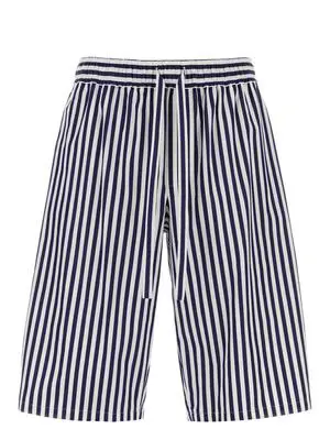 Dolce & Gabbana DOLCE & GABBANA Striped Poplin Bermuda Shorts Multicolor