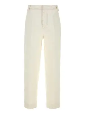 AMI Paris Cotton Baggy Pants - White
