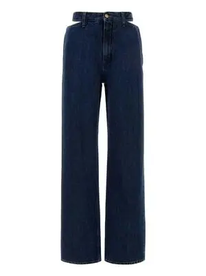 JIL SANDER JIL SANDER Treated Wide-Leg Jeans Blue