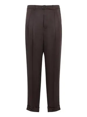 Saint Laurent Silk Pants - Brown