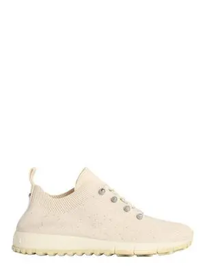 JIMMY CHOO Veles Sequined Sneakers - Cream