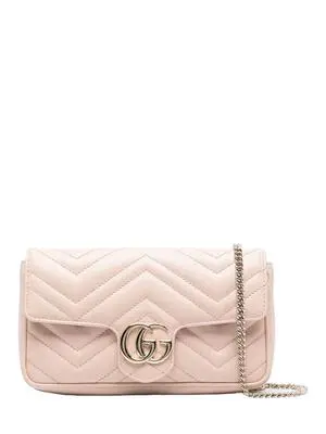 Gucci Leather Cross Body Bag - Pink
