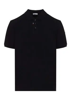 Moncler Cotton Polo - Black