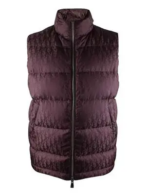 Dior Oblique Down Vest - Brown