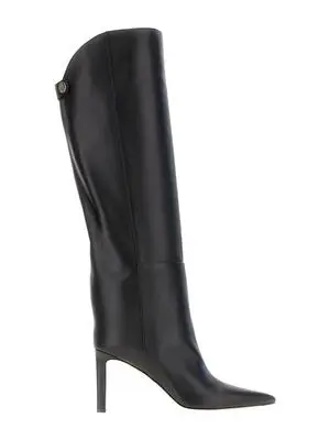 JIMMY CHOO Leather Pointed Toe Knee High Boots - Multicolor