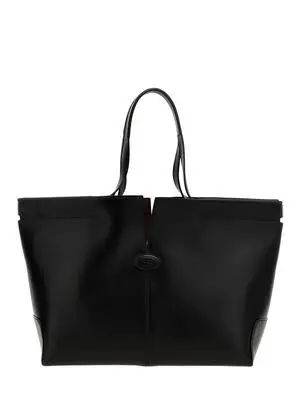 TOD'S TOD'S Di Bag Folio Leather Shopper Black