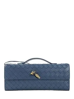 Bottega Veneta Andiamo Long Intreccio Clutch - Blue