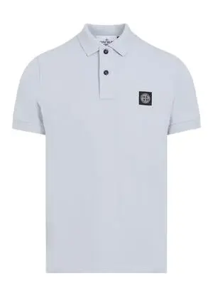 Stone Island Logo Cotton Polo Shirt - Multicolor
