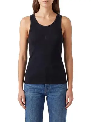 SAINT LAURENT Cotton Basic Tank Top