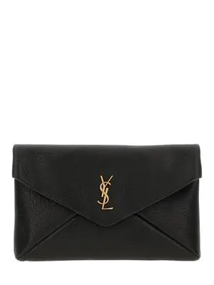 Saint Laurent Leather Clutch - Multicolor