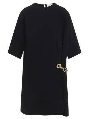 Celine Viscose Midi Dress - Black