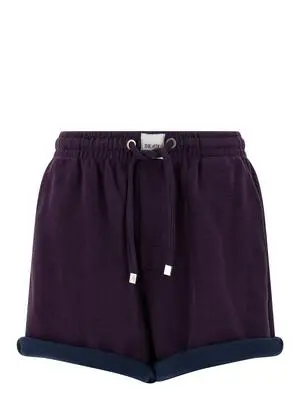 Attico Fleece Shorts - Purple