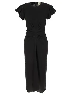 Isabel Marant Étoile Ruched Midi Dress - Multicolor