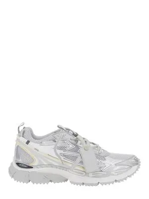 Off-White Off-White Men 'Be Right Back' Gray Sneakers With Mesh Inserts And Arrow Detail On The Side In Leather And Tech Fabric For Men Multicolor