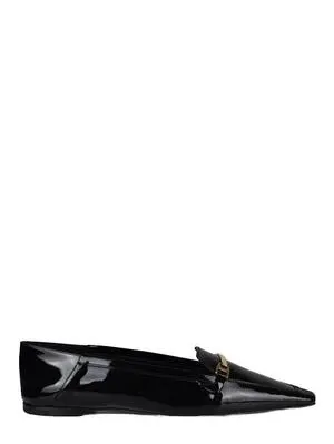 Saint Laurent Chris Patent Leather Loafers - Black