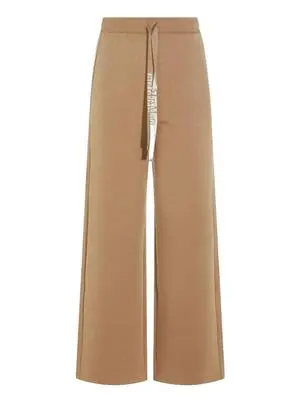 Max Mara S MAX MARA Wide Leg Track Pants Cream