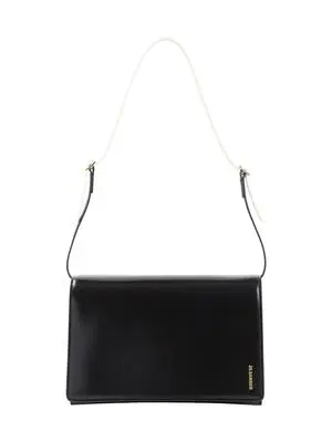JIL SANDER File Calf Leather Shoulder Bag - Black