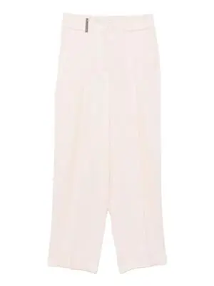 Peserico Trousers Flared Trousers - Pink