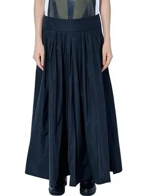 Max Mara Pleated Maxi Skirt - Black