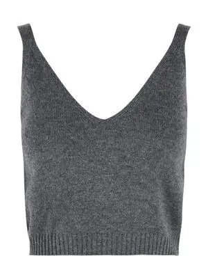 LISA YANG Violia' Grey Cashmere Tank Top - Gray